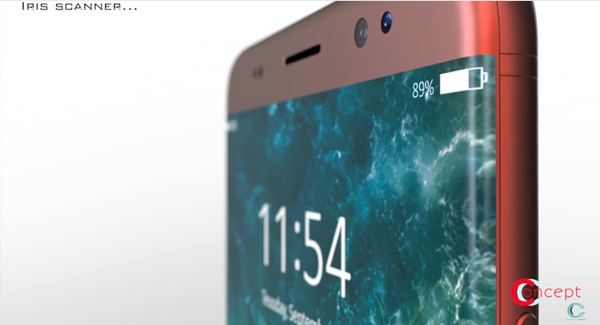 iPhone 8 Edge คอนเซ็ปต์ iPhone 8 จอ OLED 5.8 นิ้ว ขอบโค้ง