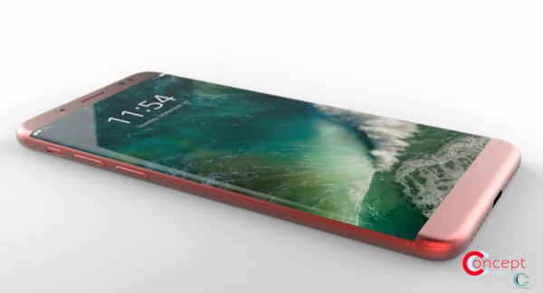 iPhone 8 Edge คอนเซ็ปต์ iPhone 8 จอ OLED 5.8 นิ้ว ขอบโค้ง