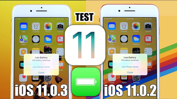 ทดสอบแบตเตอรี่ iOS 11.0.3 กับ iOS 11.0.2 เวอร์ชั่นอึดกว่ากัน