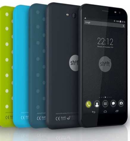 Shift5+ สมาร์ทโฟนที่เลือกได้จะรัน Android 5.1 หรือ Windows 10