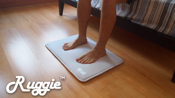 Ruggie พรมนาฬิกาปลุกไอเดียเก๋ ยืนบนพรมเพื่อปิดเสียงปลุก