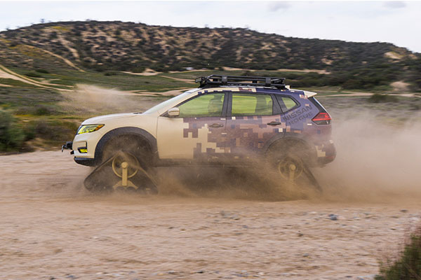 Nissan X-Trail Warrior Project ล้อเก่าถอดทิ้งวิ่งตีนตะขาบพร้อมลุย