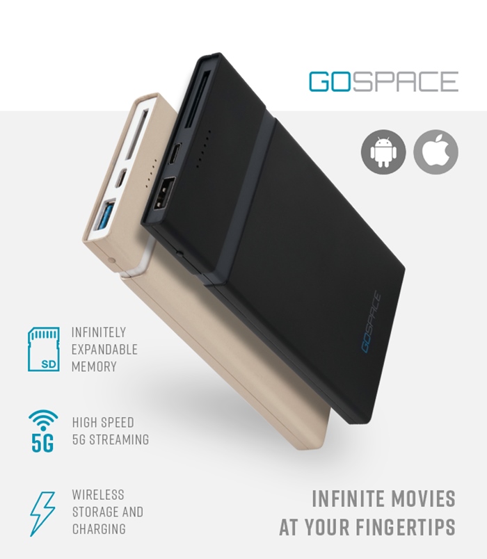 GOSPACE อุปกรณ์เก็บไฟล์สารพัดประโยชน์ เป็นแท่นชาร์จไร้สาย