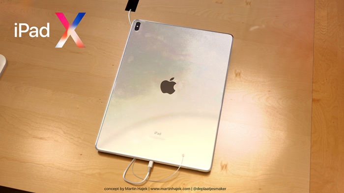 คอนเซ็ปต์ iPad X โฉมใหม่ เมื่อ iPhone X รวมร่างกับ iPad Pro