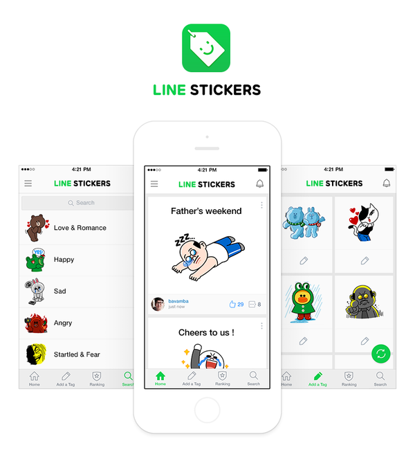 LINE Stickers แอพฯ สำหรับแท็กสติ๊กเกอร์ LINE ด้วยข้อความ เลือก ...