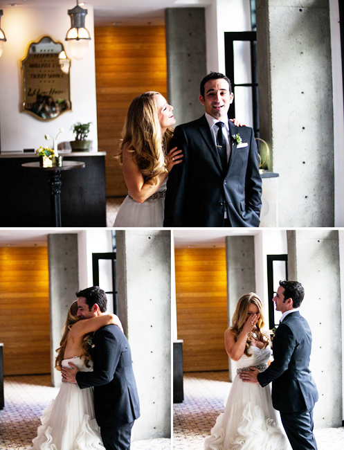 สุดประทับใจ ภาพวินาทีที่คู่บ่าวสาวเห็นหน้ากันครั้งแรก