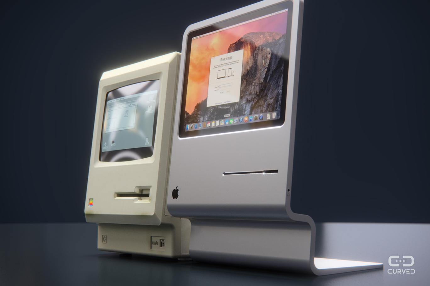 คอนเซ็ปต์ Macintosh iMac 11 นิ้ว เมื่อความคลาสสิกผสมเทคโนโลยีสมัยใหม่